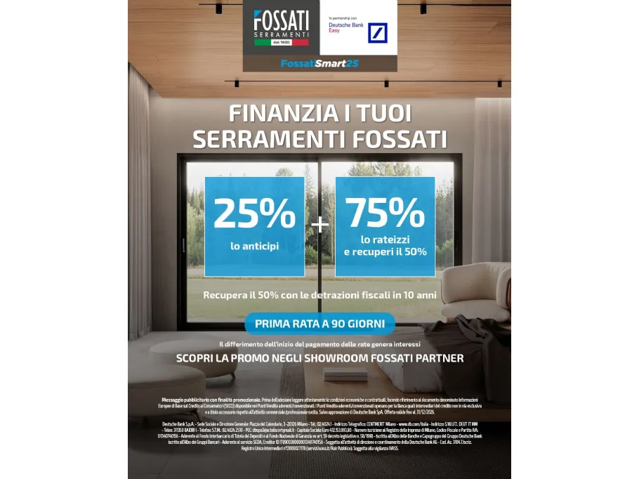 FINANZIA I TUOI SERRAMENTI FOSSATI